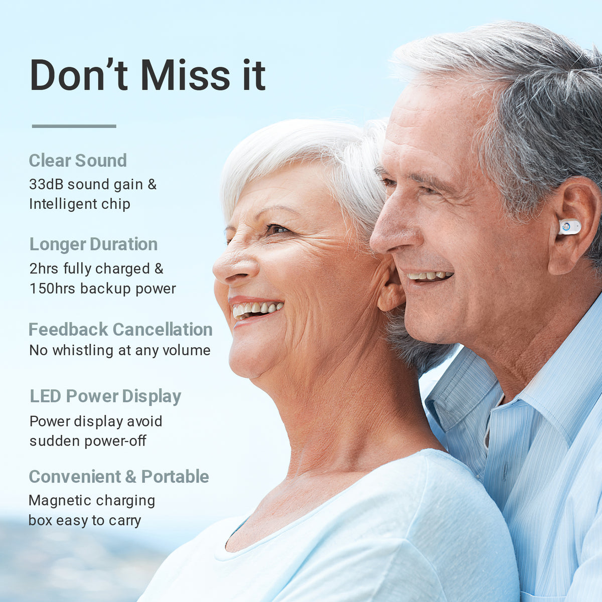 Miniature Rechargeable CIC Hearing Aids | Clear Sound – Vivtone